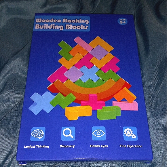 china.made | Toys | Nib Wooden Stacking Building Blocks Must See | Poshmark